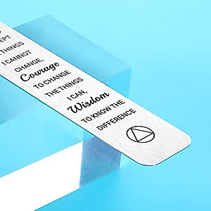 Sobriety Recovery AA Gifts Christian Bookmarks Gifts for Women Men Religious Bible Verse Book Markers Baptism Serenity Prayer After Surgery Cancer Survivor Gifts Christmas Birthday Gifts for Friends