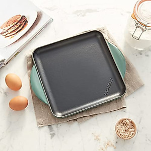 Le Creuset Enamaled Cast Iron Square Griddle, 9.5", Artichaut