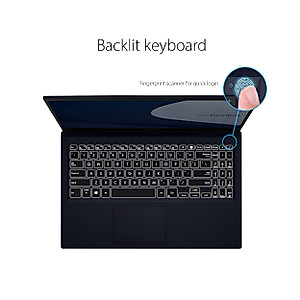 ASUS ExpertBook B1 Business Laptop, 15.6” FHD, Intel Core i5-1135G7, 256GB SSD, 8GB RAM, Military Grade Durable, AI Noise canceling, Webcam Privacy Shield, Win 10 Pro, Star Black, B1500CEA-XH51