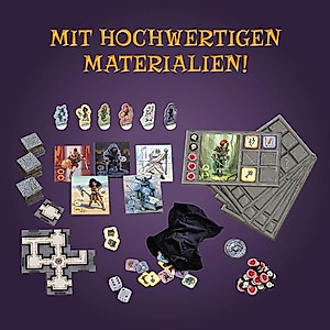 Karak | A Dungeon Crawler Game for Kids from Kosmos Games | Competitive Role-Playing Fantasy Game for 2 to 5 Players Ages 7+ | Dice-Rolling Mechanism | Ideal for Families | 2-Language, German/English