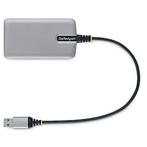 StarTech.com 4-Port USB Hub - USB 3.0 5Gbps, Bus Powered, USB-A to 4X USB-A Hub w/Optional Auxiliary Power Input - Portable Desktop/Laptop USB Hub, 1ft/30cm Cable, USB Expansion Hub (5G4AB-USB-A-HUB)