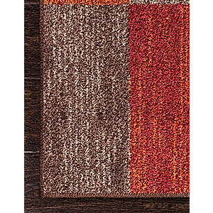 Unique Loom Autumn Collection Area Rug - Providence (10' x 14' 1" Rectangle, Multi/ Beige)