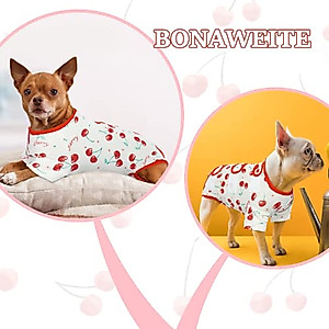 Bonaweite Dog Recovery Suit After Surgery, Pet Professional Surgical Shirt for Male Female Dogs Abdominal Wounds Bandage, Substitute E-Collar & Cone, Post-Operative Puppy Cat Onesies Snugly Vest