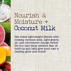 Maui Moisture Nourish & Moisture + Coconut Milk Shampoo + Conditioner to Hydrate and Detangle Curly Hair, Lightweight Daily Moisturizing Shampoo, Vegan, Silicone & Paraben-Free, 13 Fl Oz