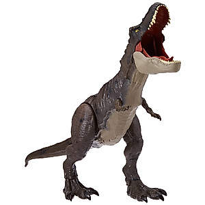 Mattel Jurassic World Super Colossal Dinosaur Action Figure, Large Tyrannosaurus Rex Dino Toy with Eating Feature, 3+ Feet Long T Rex