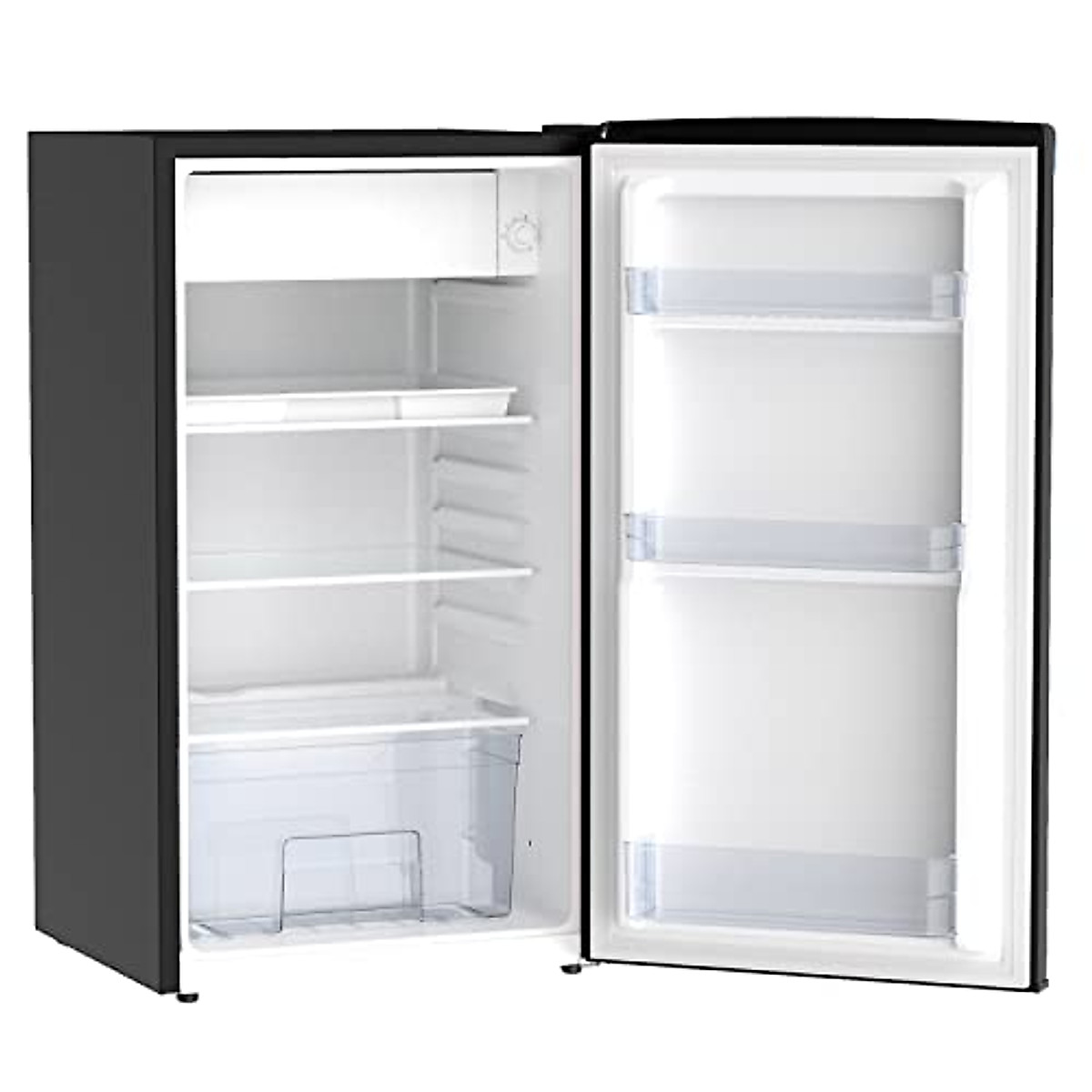 Avanti RMRS31X1B-IS Retro Mini Fridge for Home Office or Dorm, Manual Defrost and Adjustable Temperature, 3.1 Cu.Ft, Black