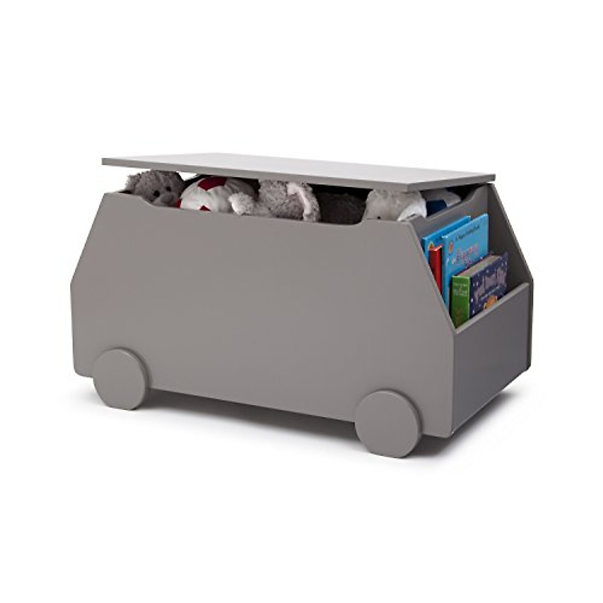 Delta Children Metro Toy Box, Classic Grey