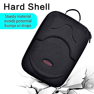 Hard Travel Case for Oculus Quest VR Gaming Headset and Controllers Accessories Waterproof Shockproof Carring case black