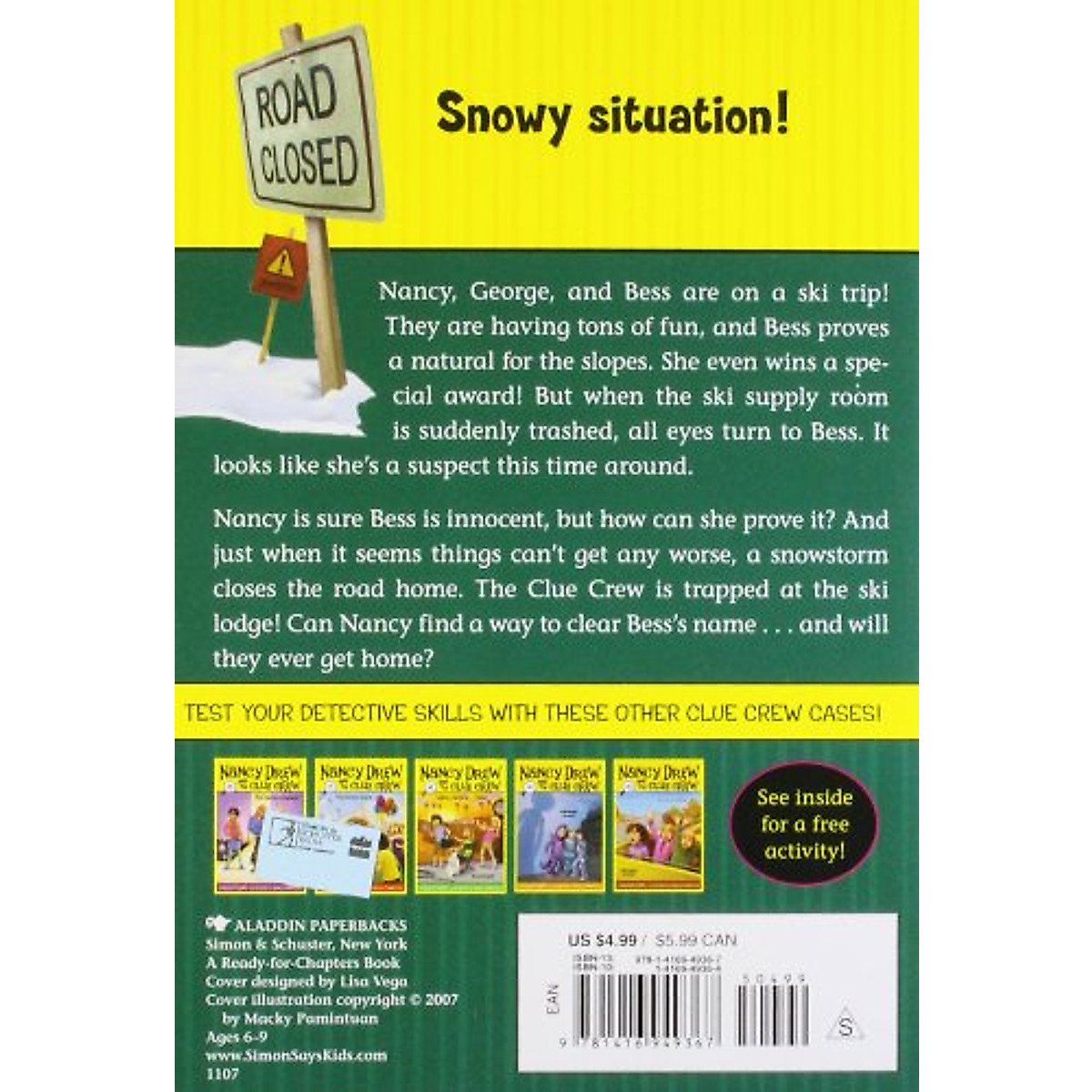 Ski School Sneak (Nancy Drew and the Clue Crew #11)