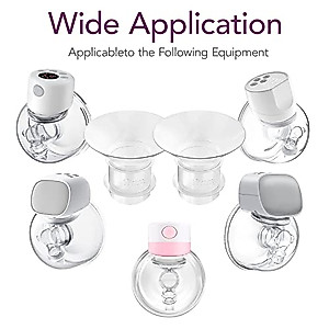 Momlist 17mm Breast Pump Flange Insert, Compatible with Momcozy S9/S10/S12/S9 Pro/S12 Pro/TSRETE Wearable Breast Pump 2PCS