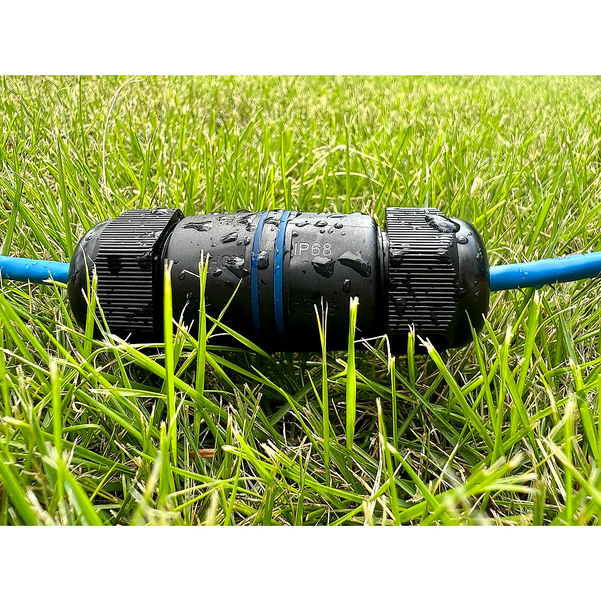 Tedgetal Waterproof RJ45 Connector 2 Pack IP68 Cat6/Cat5E/Cat5 Coupler Shielded for Outdoor Ethernet LAN Cable Extender Female to Female