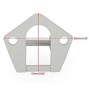 Frezon Aluminum RV Awning Hardware Fit for RV Awning Sunchaser II Replacement Part Bottom Foot Right or Left Side(only for Dometic Rounded Hardware)
