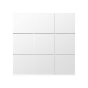 HERCHR Flexible Mirror Sheets, 25Pcs Self Adhesive Plastic Mirror Mirror Tiles Square Mirror Decor Self-Adhesive Mirror Wall Stickers for Home 15x15cm