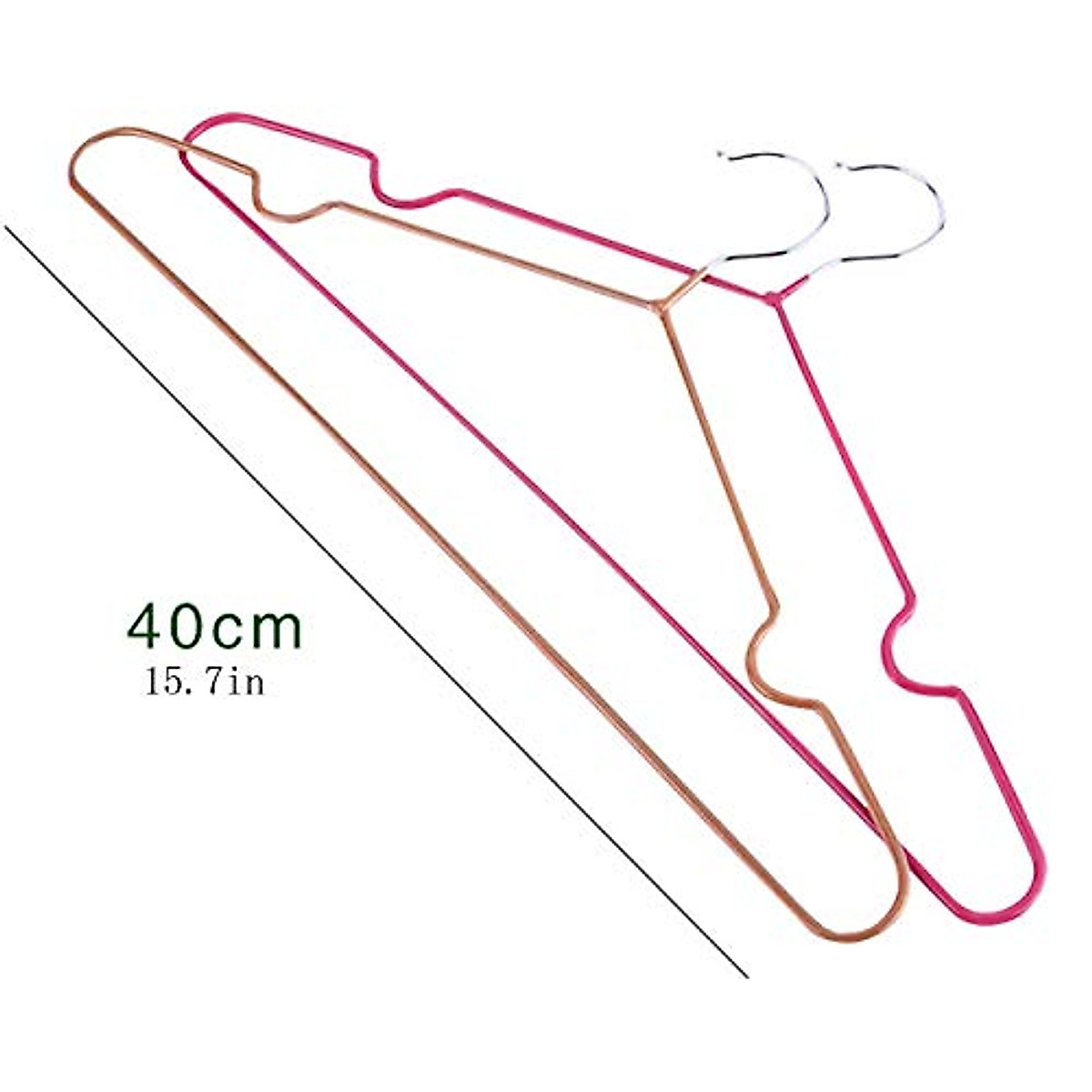 Clothes Hangers Color Stainless Steel Rubber Hangers for Clothes Poles Non-Slip Drying Racks Drying Racks Outdoor Drying Racks 10pcs Hanger Space Saver (Color : B)