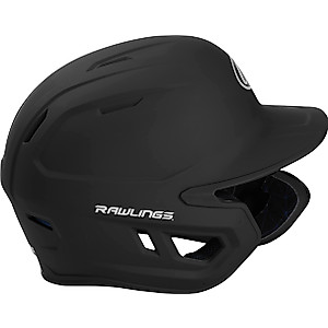 Rawlings | MACH ADJUST Batting Helmet with Extension Flap | Right Hand Batter | Junior (6 3/8" - 7 1/8") | Matte Black