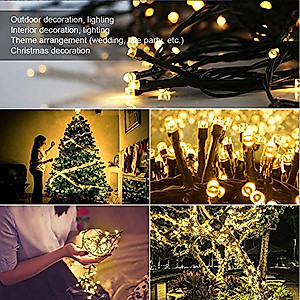 Decorative String lights FULLBELL 72.2 Feet 200 LED Fairy Lights 5V USB Powered Supply with Multi Lighting Modes Controller for Chirstmas, Party, Wedding, Outdoor Garden and Kid's Bedroom (Warm White)
