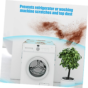 Zerodeko 2pcs Refrigerator Dustproof Hanging Bag Fridge Storage Bag Fridge Organizer Refrigerator top Cover Mini+Fridge Washer Machine Cover Front Polyester (Polyester) Savings Bag