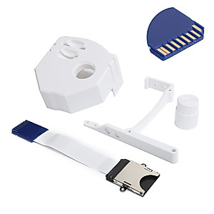 Memory Card Mount Kit, 3D Print Extension Memory Card Extender Adapter Mount Kit for Dreamcast Holder Gdemu, Effective Ventilation and Heat Dissipation(White)