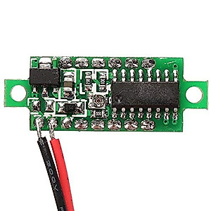 MCIGICM Voltage Tester, 2.5V-30V Mini Digital DC Voltmeter with 0.28 inch LED Display (5 Pcs)