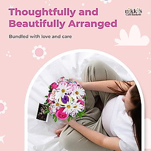 Deluxe Baby Blossom - Baby Girl Outfits | Newborn Baby Girl Gift Set | Baby Gift Basket for Expecting Moms | New Baby Gift Basket | Pink Baby Gift Set | Clothing Flower Bouquet | Nikki's Gift Baskets