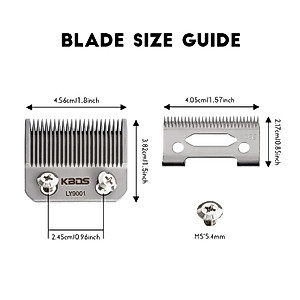 KBDS Professional Replacement Clipper Blades,Pecision 2 Holes clipper parts blade for Wahl Magic Clip,Super Taper,5-Star Senior,