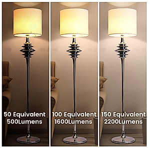 M MayJazz 3 Way LED Light Bulbs 50 100 150 Watt Equivalent,A21 3000K Soft White,6-14-20W,E26 Medium Base,2 Pack