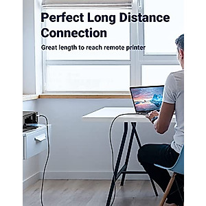 UGREEN Printer Cable, 6 FT USB A to B, Nylon Braided USB B Scanner Cord Compatible with Epson, Canon, HP, Brother, Dell, Samsung, Piano, DAC, Lexmark, Xerox, and More