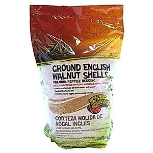 Zilla Dry Ground English Walnut Shell, Desert Sand Blend, 5-QT