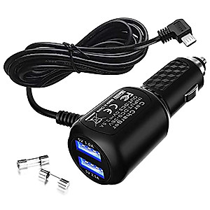 Dash Cam Charger 2023 Upgraded Micro USB Car Charger with Dual USB Port Compatible with, Rexing, Byakov, AKASO, Crosstour, Trekpow, Pruveeo, OldShark, Garmin and Most Other Dash Cam(11.5ft)
