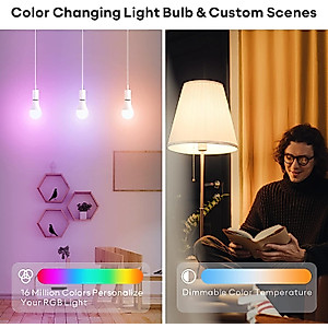 HOMOSUM Battery Operated Light Bulb,E26 Detachable Charging,Non-Hardwired,40W Equivalent,2400mAh,Remote Control,Dimmable Light Bulb with Remote Control,LED Emergency Puck Lamp,No Wiring(1-Pack)