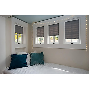 Redi Shade No Tools Original Room Darkening Pleated Paper Shade Gray, 36 in x 72 in, 6 Pack