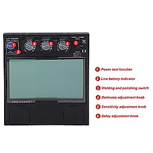 Electronic Welding Lens Horizontal Solar Automatic LCD Dimming Welding Helmet Mask Shade Welder Filter Goggles Adjustable Sensitivity