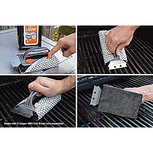 Proud Grill Company Q-Swiper Grill Cleaning Wipes - 40 Count. Bristle Free and Wire Free Grill Cleaner. Use with Q-Swiper Grill Brush (Sold Separately)