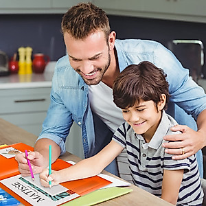 LABUK 5 Pack Plastic Pocket Folder Heavy Duty Folders with Pockets Fit A4 Letter Size Paper for School Office(5 Color)