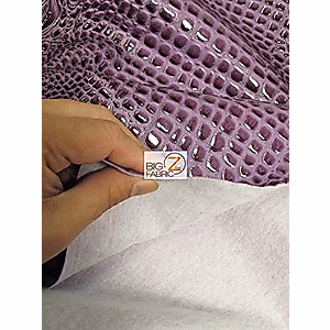 DuroLast™ Florida Gator 3D Embossed Vinyl Fabric by The Yard 2 Tone 3D Crocodile DIY Upholstery Accessories Apparel (Honey Caramel)