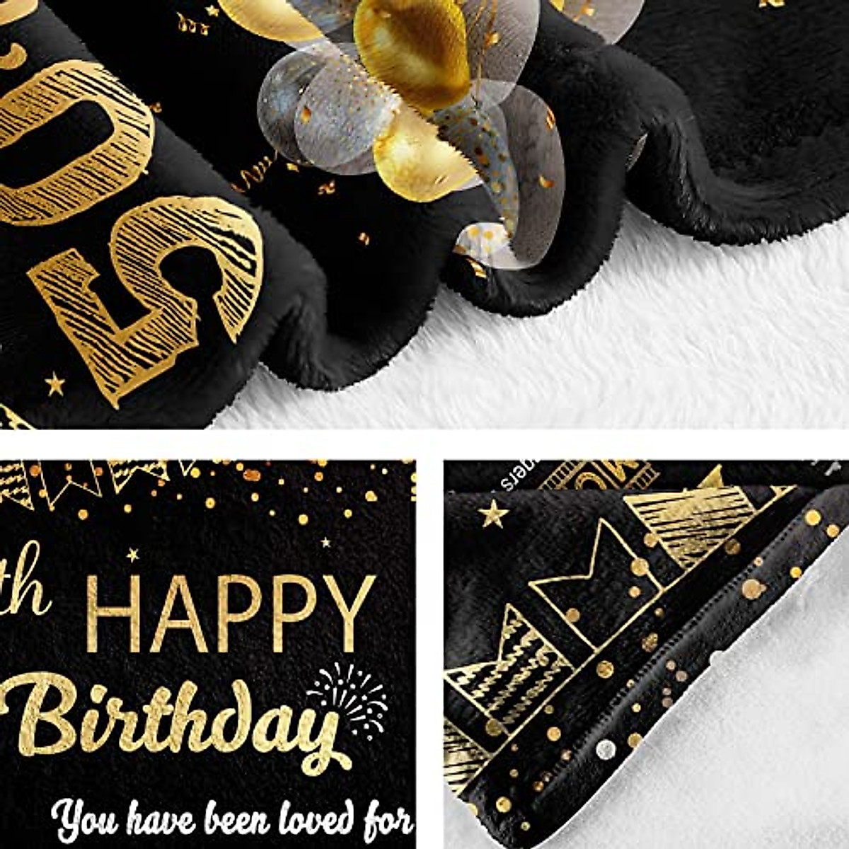 Kesidilo 50th Birthday Gifts for Women Men, 50th Birthday Gift Ideas for Mom Dad, 1973 Birthday Anniversary Decorations for Women, Turning 50 Years Old Throw Blanket 50" X 60"
