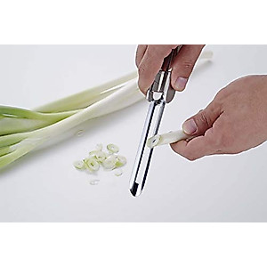 Seki Japan Long Vegetable Peeler, stainless steel blade with plasctic safety cover