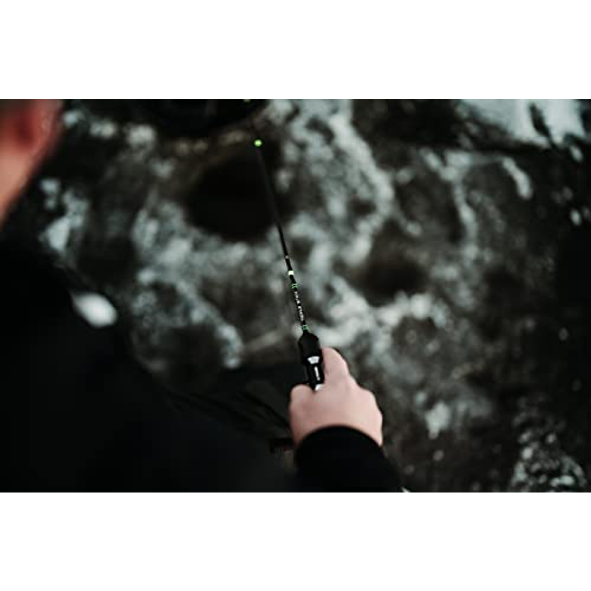 13 FISHING - Tickle Stick - Ice Fishing Rod - Gen 3 - 27" L (Light) - 1/16-1/8oz - PC2 Flat-Tip Blank - TS3-27L, Black