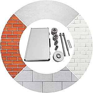 9pcs Concrete Hole Saw Kit 30 40 65 80 100mm SDS Plus SDS Max Shank Hole Saw Cutter Concrete Brick Cement Stone Tile Masonry Wall Hole Opening Drill Bits Set