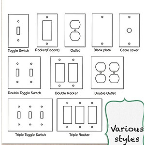 Fox Light Switch Plate Cover Various Sizes Offered