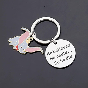 LuoHao Animal Elephat Domb Keychains Gifts for Men Women Child