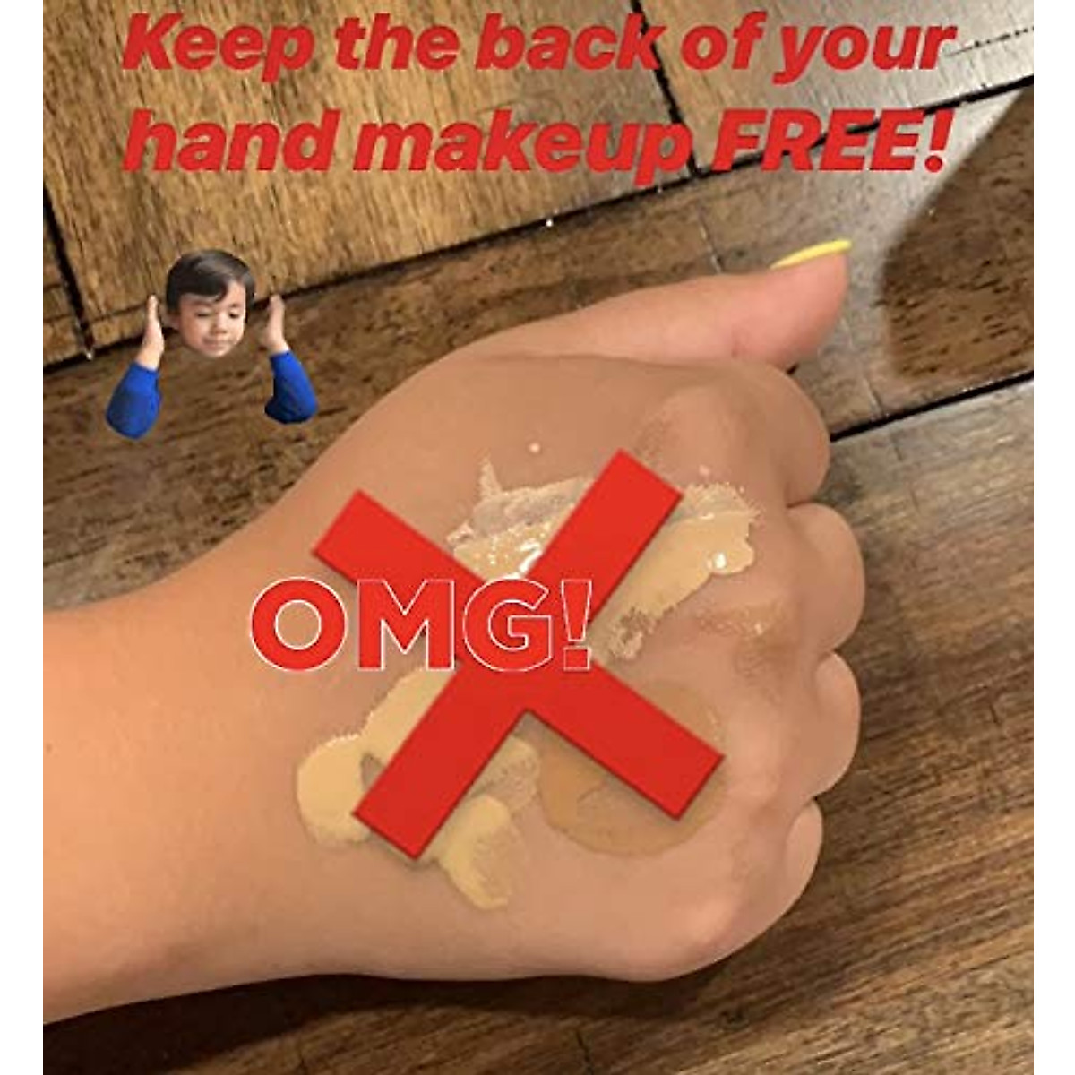 Makeup Hand Held Palette (Clear)Valxie Makeup Hand Held Palette - Clear Mixing, Blending, Applicator Tool for Professional Artists and Personal Use-100% Skin Safe Acrylic Plastic-Lightweight, Reusable