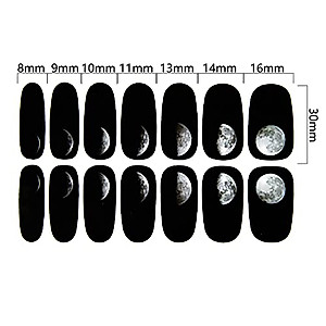 WOKOTO 12 Sheets 168 Pieces Black Nail Polish Stickers Full Nail Wraps for Women Nails Black Gradient Marble Design Gel Nail Strips Stick On Nail Polish Strips Full Nail Stickers Gel Nail Wraps