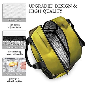 Funny Cartoon Reusable Lunch Bag For Women Men Insulated Portable Lunch Bag Tote Bag High Capacity Leakproof Cooler Lunch Box Bags For Girls Boys Kids Work School Office Picnic Travel