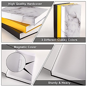 YD SZ YADOO Hardcover Books for Decor Set of 3 Stacked Books for Living Room Coffee Table Decorative Faux Books Decor Storage Book Boxes with Stickers (Z108)