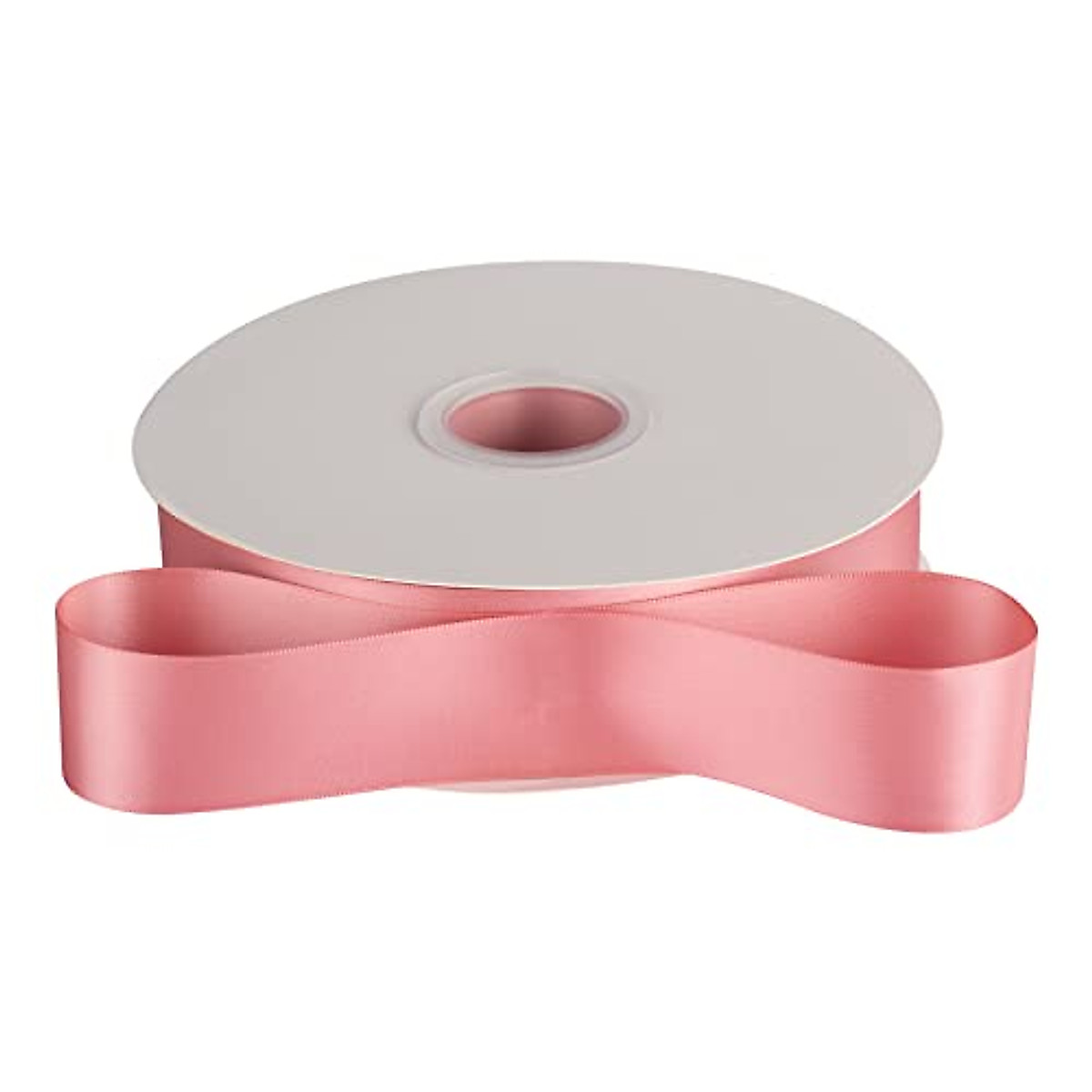 1-1/2" Inch Double Faced Satin Ribbon Solid Polyester Ribbon for Gift Wrapping, Crafts, Hair Bows, Wedding Party Decaration, Baby Shower Decoration Floral Arrangement (100 Yards, Dusty Rose)