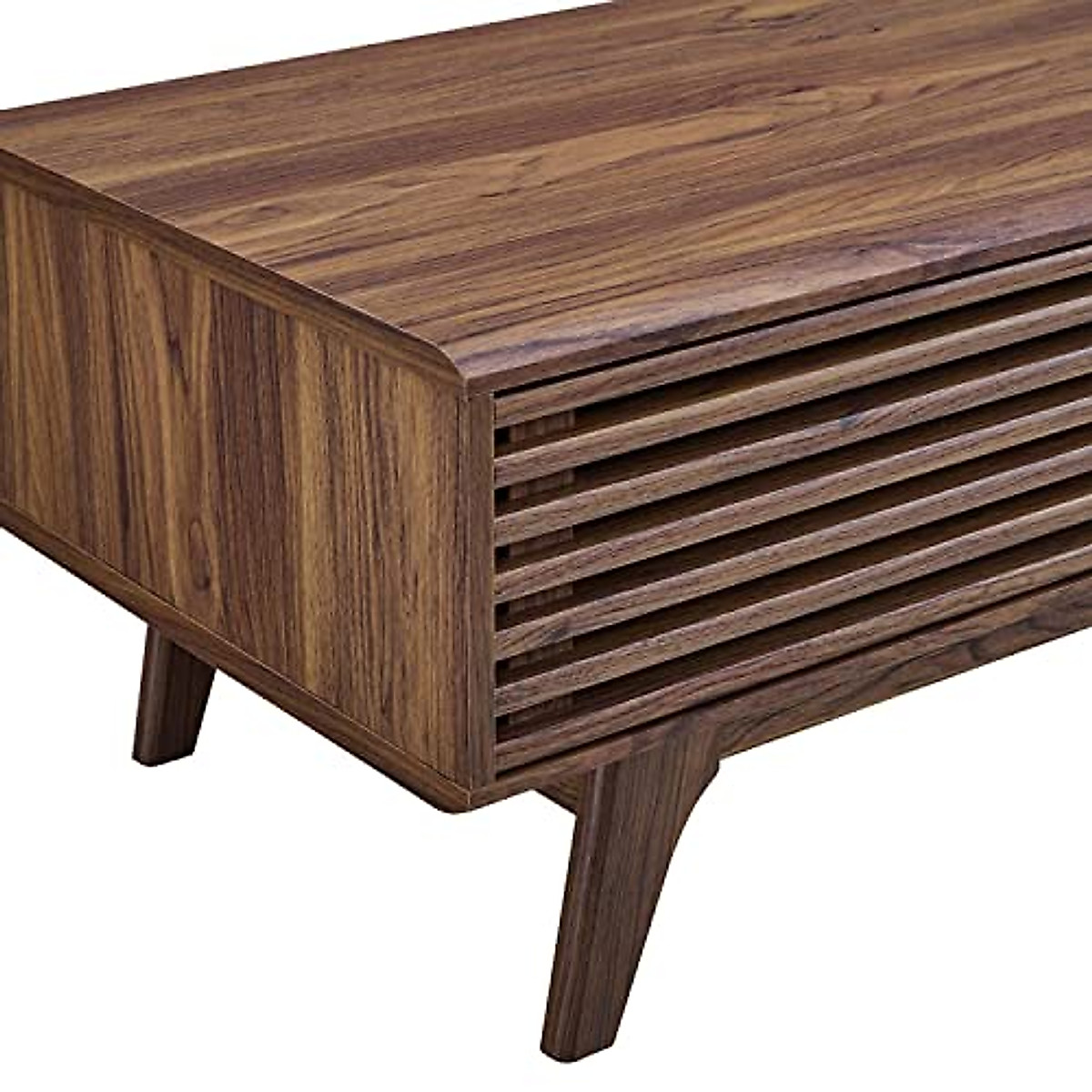 Modway Render Mid-Century Modern Coffee Table in Walnut