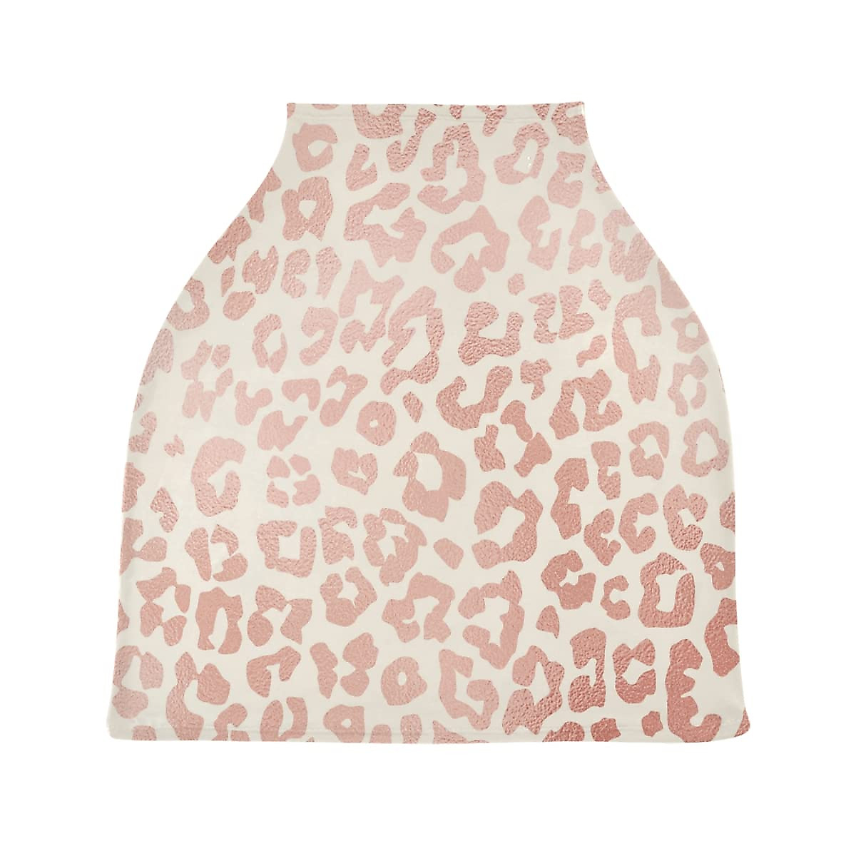 Nursing Cover Breastfeeding Soft Carseat Canopy Cute Rose Gold Leopard Print Cheetah Multi Use for Baby Car Seat Covers Canopy Shopping Cart Cover Scarf Light Blanket Stroller Cover