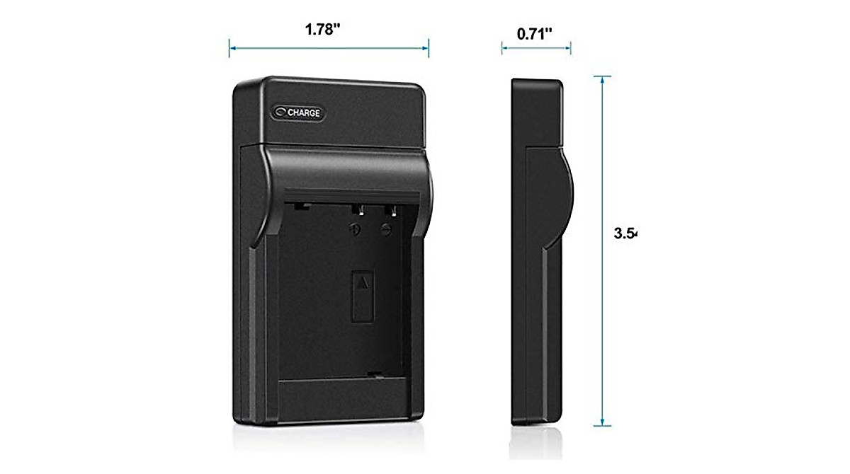 Battery Charger for Sony Alpha NP-FW50 Cameras - Portable USB Power
