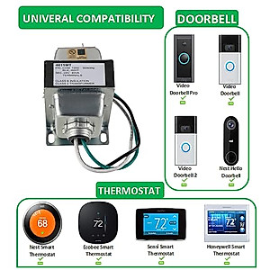 EPLZON 24V 40VA Thermostat and Doorbell Transformer, All Versions of Ring Doorbell